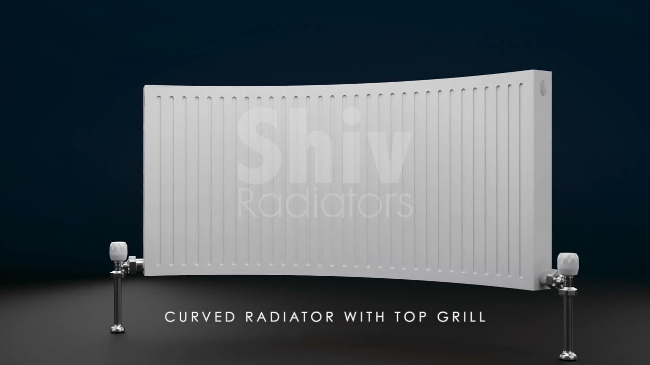 Curved Bay Window Radiator With Top Grill - ShivRadiators.com - YouTube