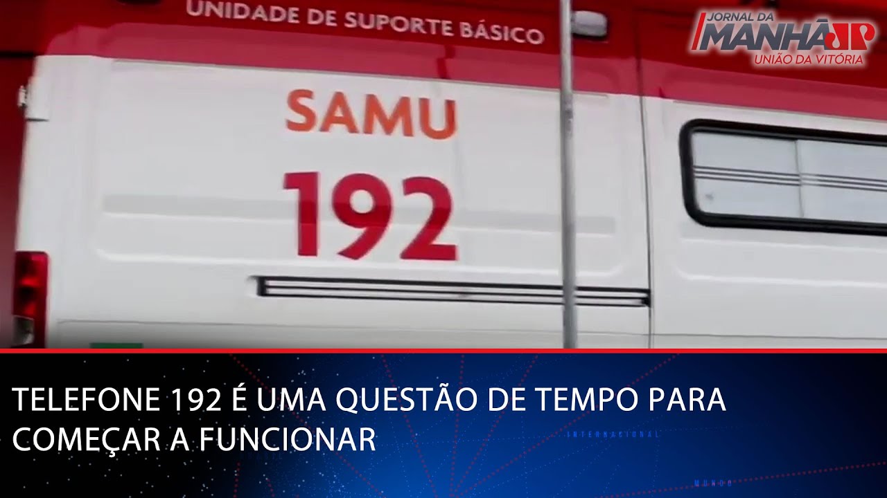 TELEFONE 192 É UMA QUESTÃO DE TEMPO PARA COMEÇAR A FUNCIONAR - YouTube