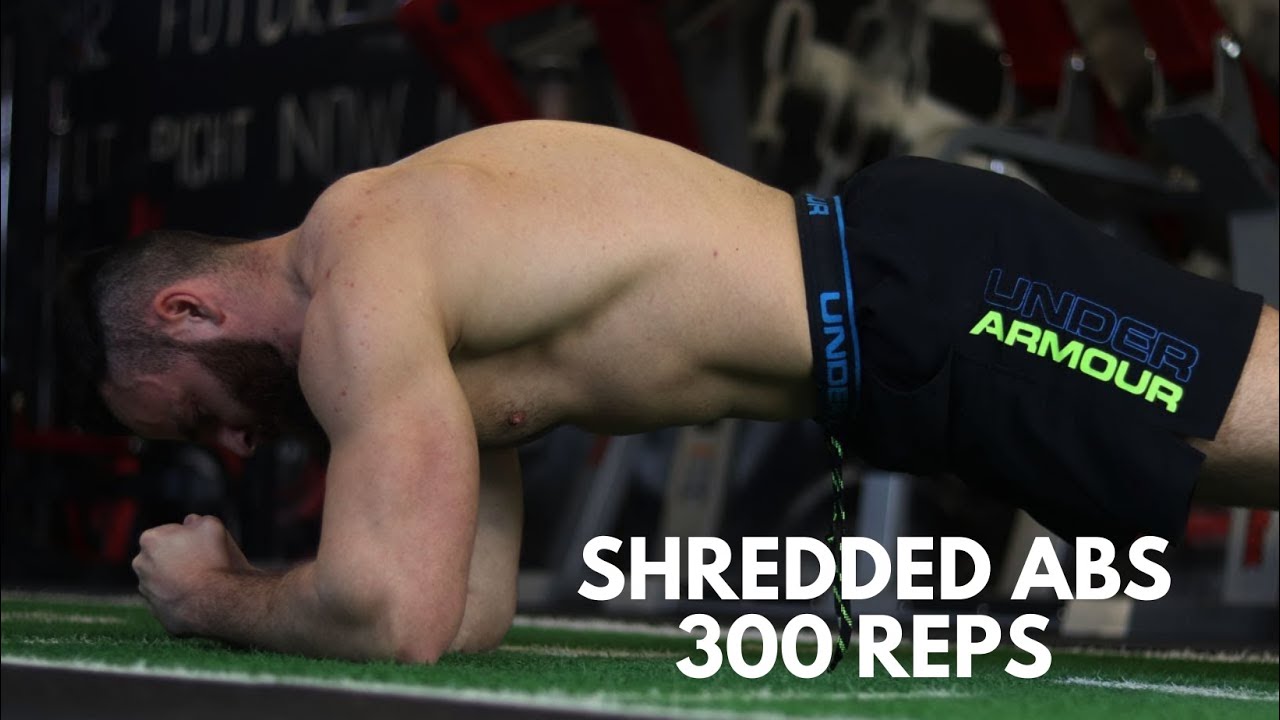 SHREDDED ABS Workout - 300 Reps Ab Challenge (Follow Along) - YouTube