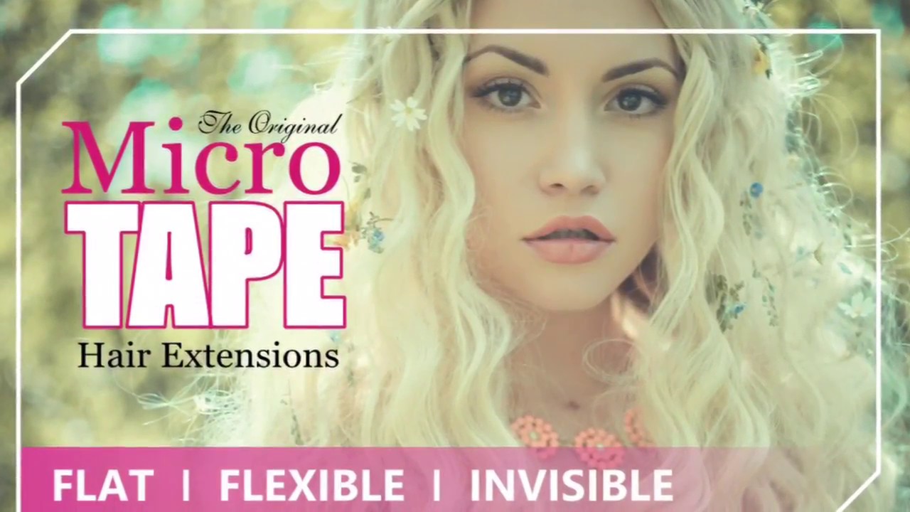 How to apply The Original micro tape Hair extensions! - YouTube