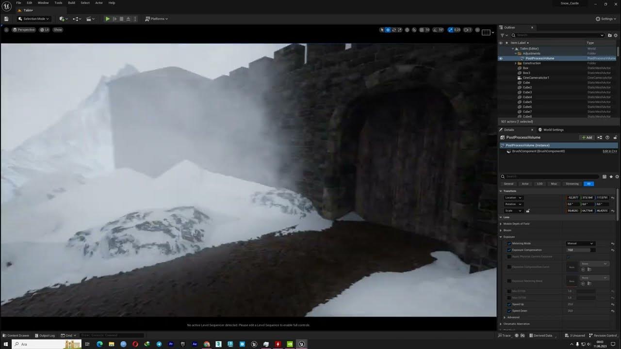 Ue5 Snow Castle Marketplace Now - YouTube