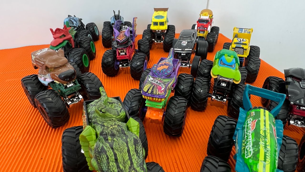 Monster Truck Hot Wheels: Sponge Bob, Battle Cat, Mega Wrex, Cage ...