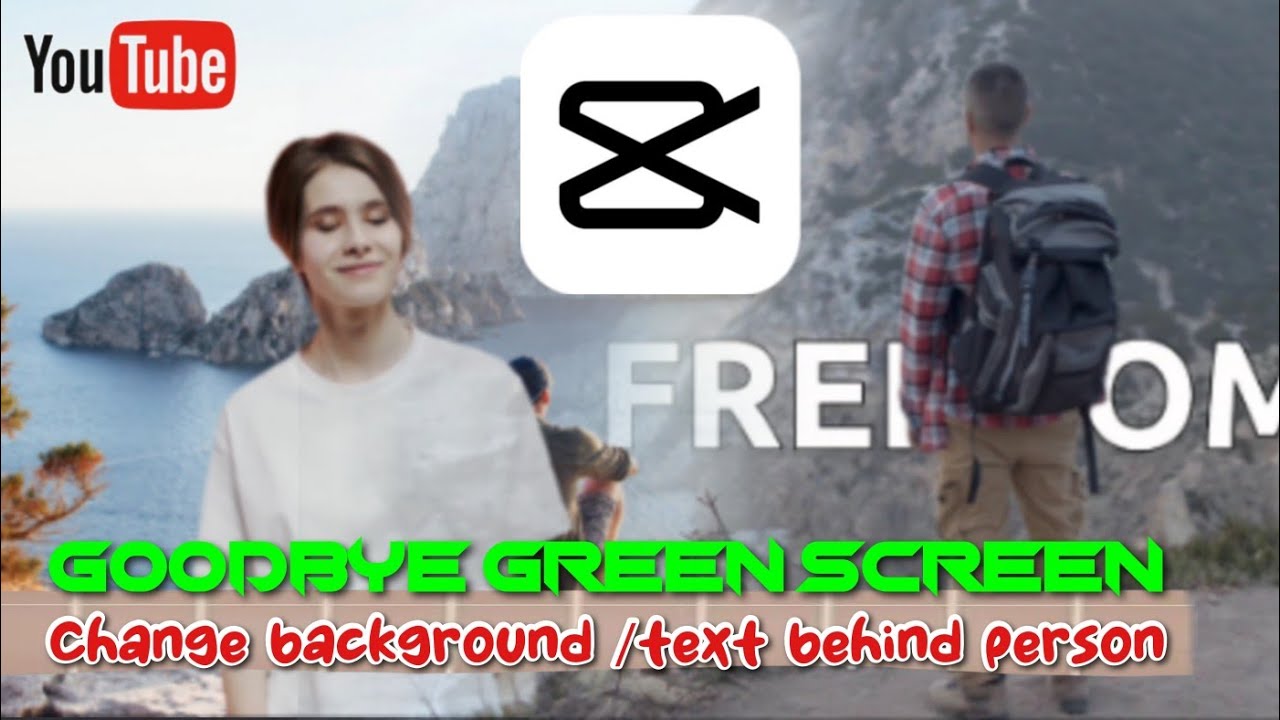 GOODBYE GREEN SCREEN How to change background image from a video/step ...