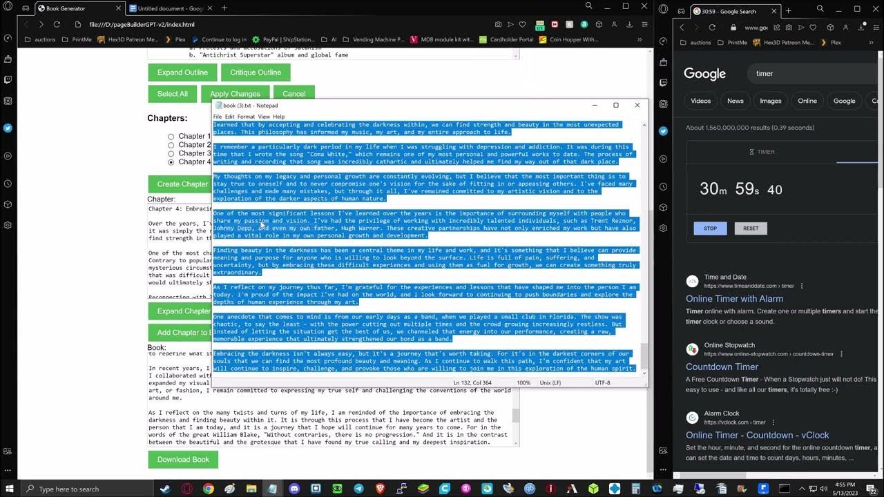 Using the power of GPT4 to write full length books in 1 click - YouTube