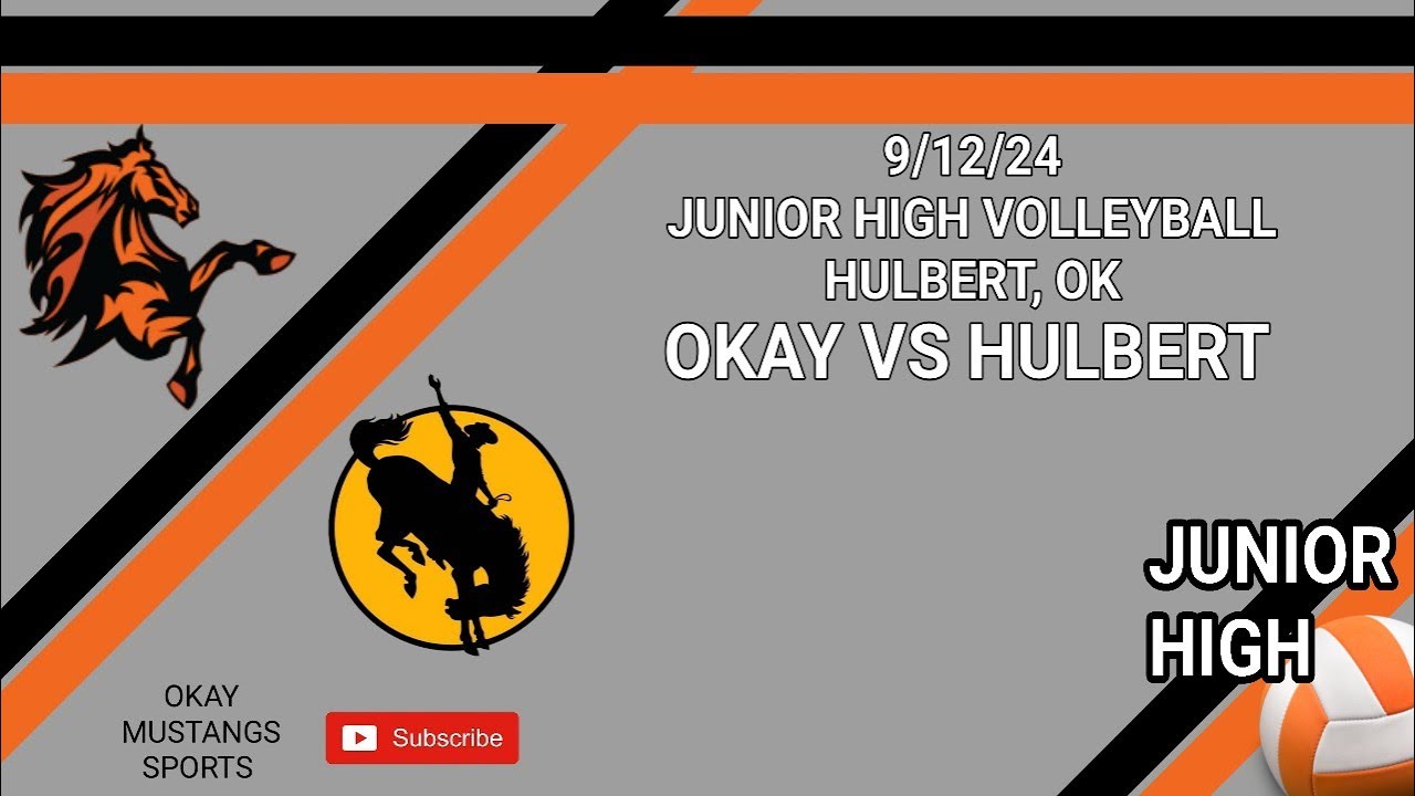 2024 JUNIOR HIGH VOLLEYBALL OKAY vs HULBERT - 9/12/2024 - YouTube