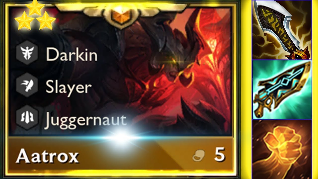 TFT Set 9: UNSTOPPABLE! Darkin Aatrox ⭐⭐⭐ is a MONSTER - YouTube
