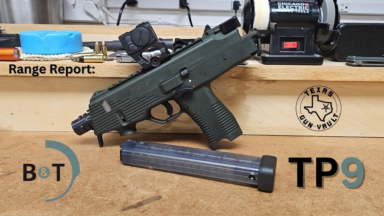 Range Report: B&T TP9 Pistol (B&T's modernization of the Steyr TMP from the 1980s) - YouTube