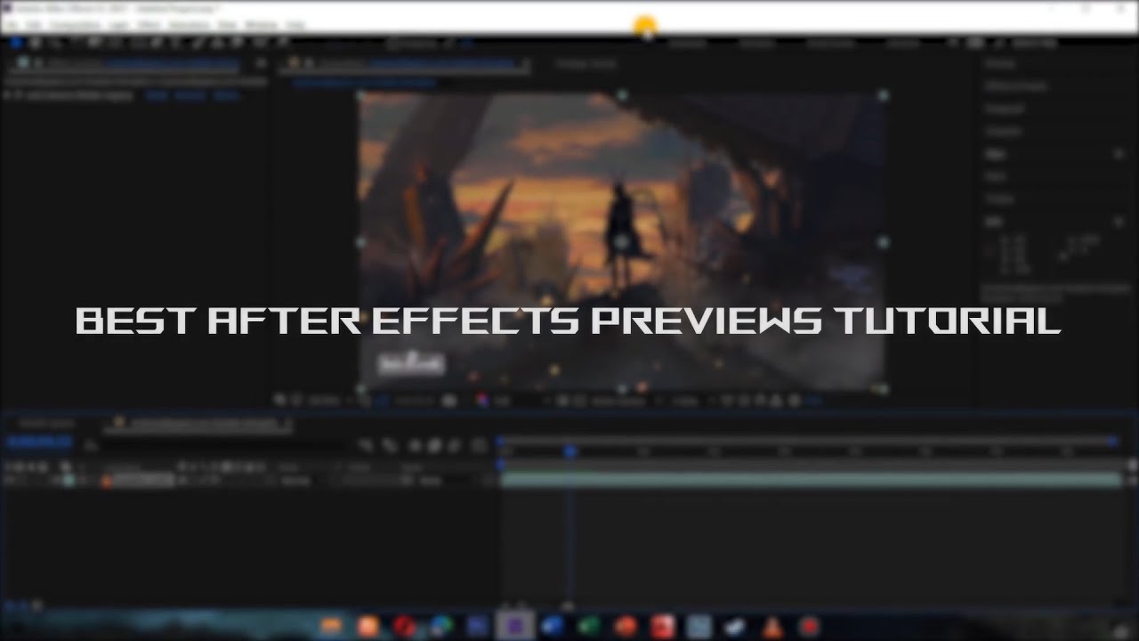 Best After Effects Previews Setting Tutorial - YouTube