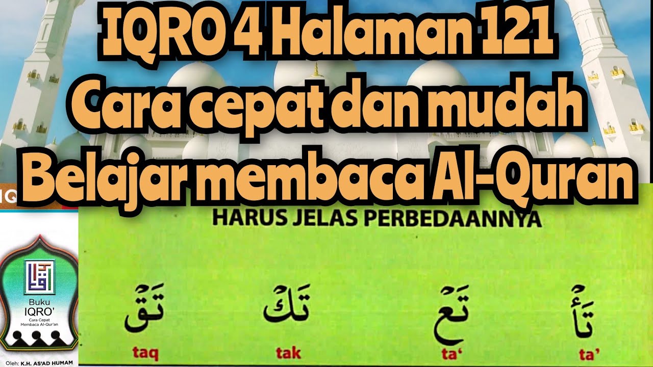 IQRO 4 Halaman 121 Cara cepat dan mudah Belajar membaca Al-Quran dengan ...