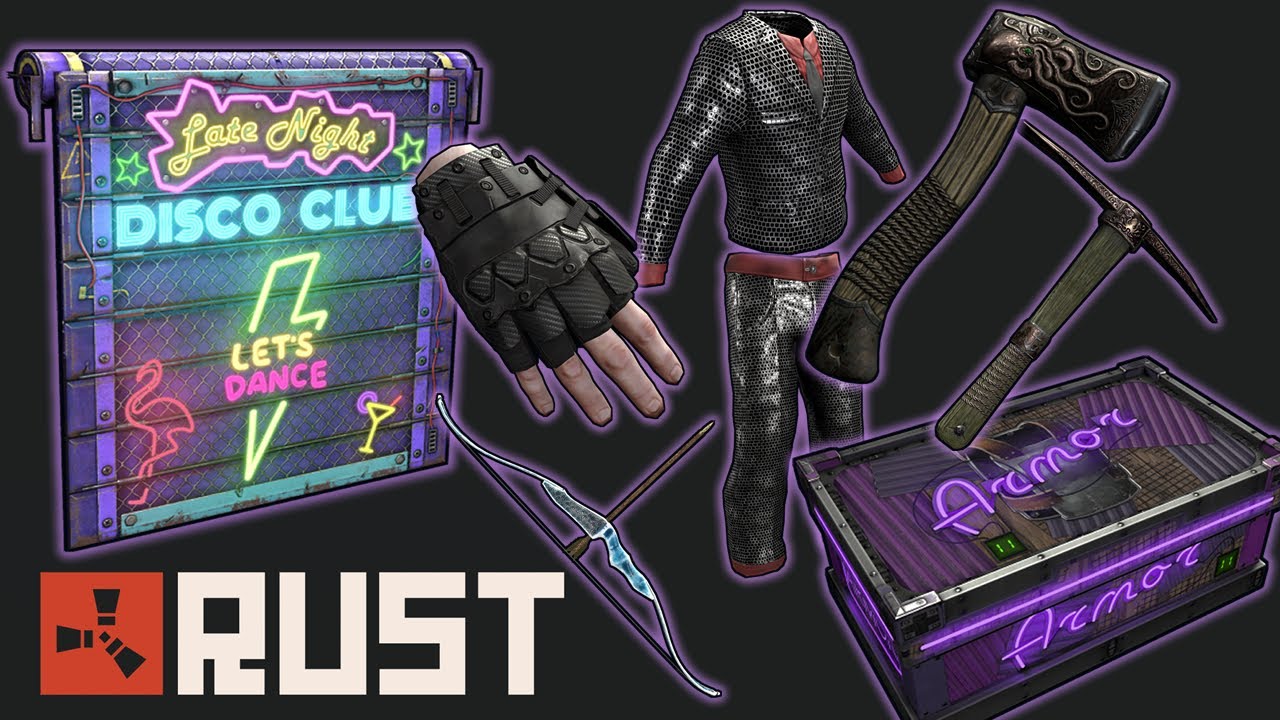 Rust Item Store Skin Previews Blackout Gloves Disco shirt pants Cold ...