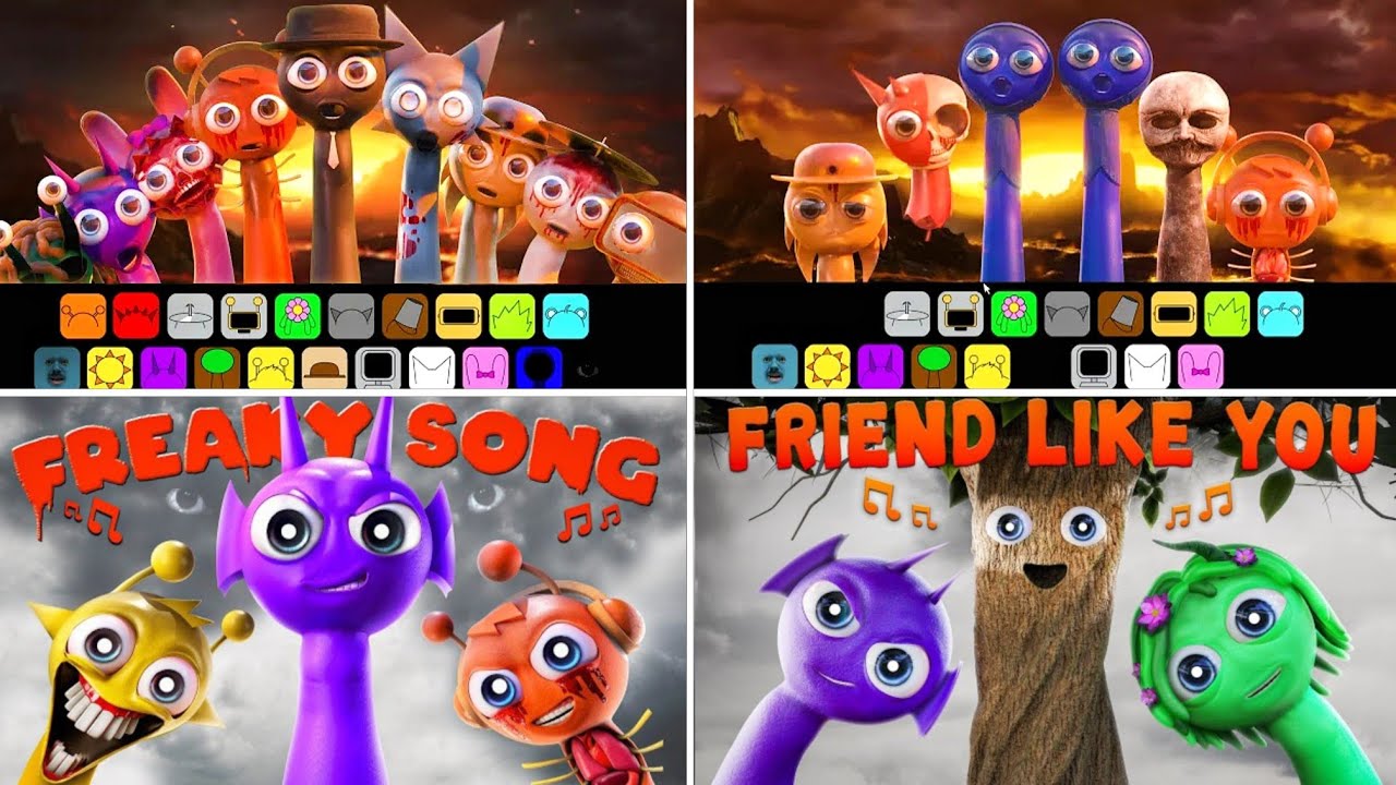 Incredibox Sprunki 3D Edition - Friend Like You Horror Mod 3D Horror ...