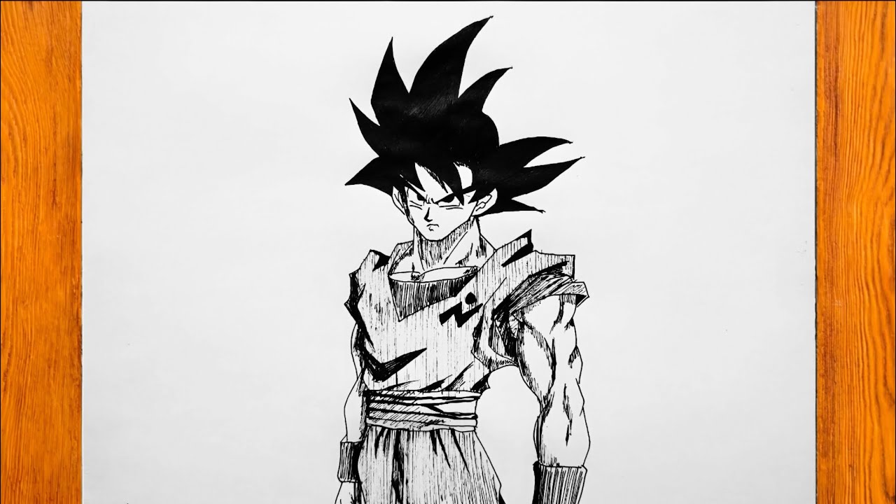 How To Draw Goku Full Body AnimeDrawing Tutorial (step by step) - YouTube