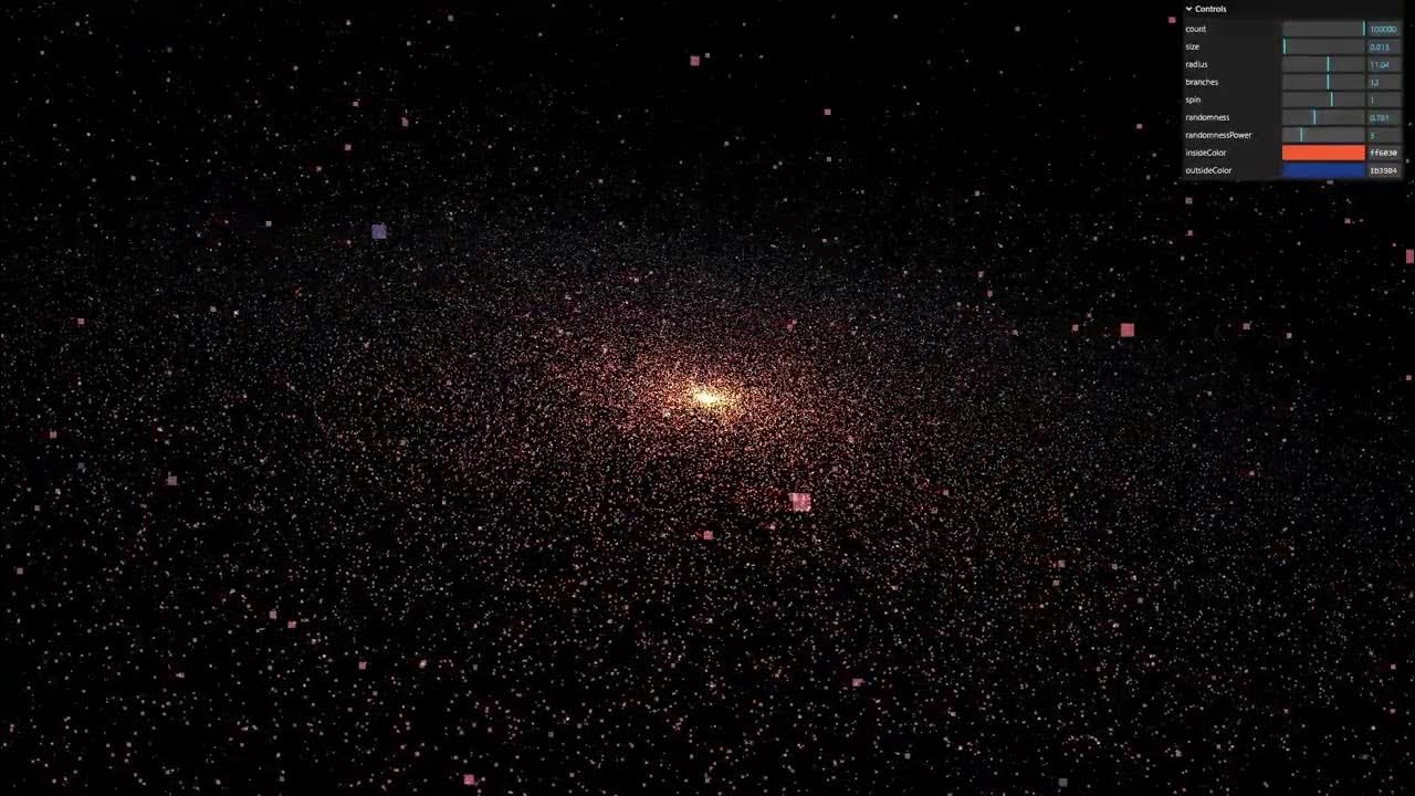 3D Galaxy Generator with JavaScript (THREE JS ) - YouTube