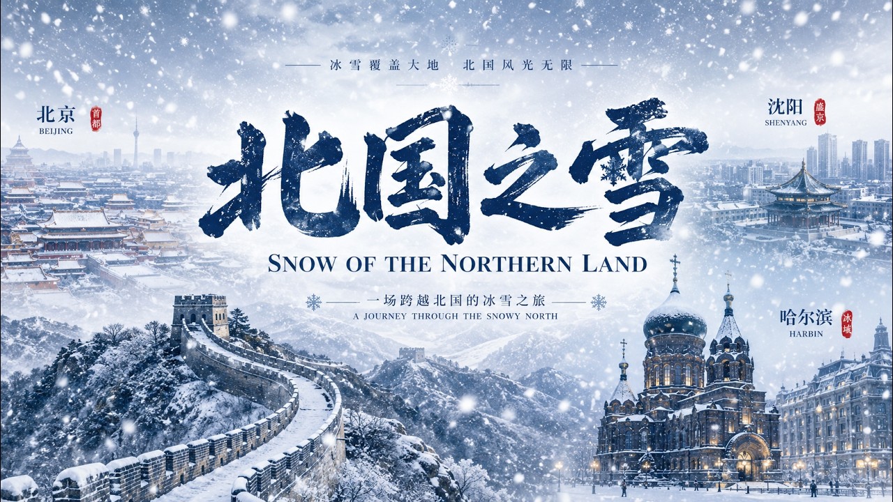 [4K] Winter Wonders of Northern China: Snowy Beijing, Shenyang, and ...