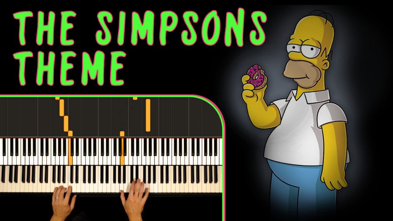 THE SIMPSONS [Easy Piano Tutorial] (Synthesia + hands) - YouTube