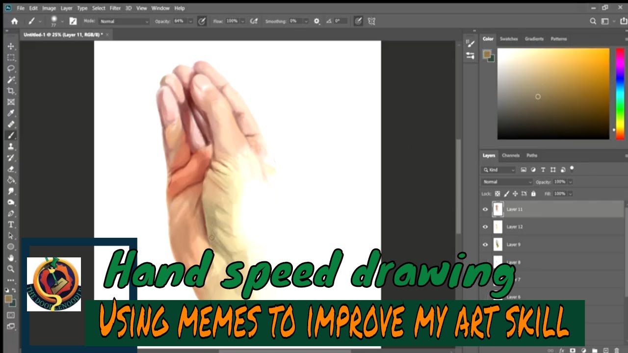Italian meme hand speed drawing - YouTube
