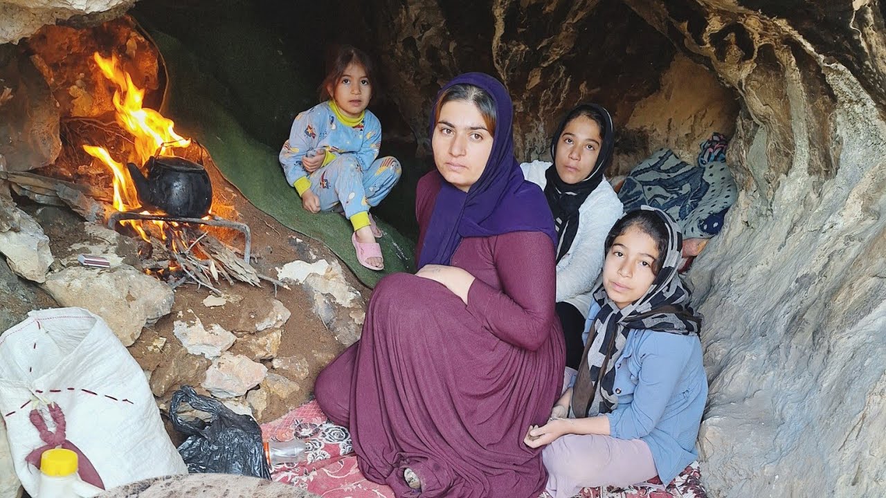 the widow#Essie made a cave house for shelter #widow۷۳۰ - YouTube