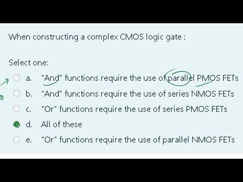 When constructing a complex CMOS logic gate : ... | CMOS and Digital ...