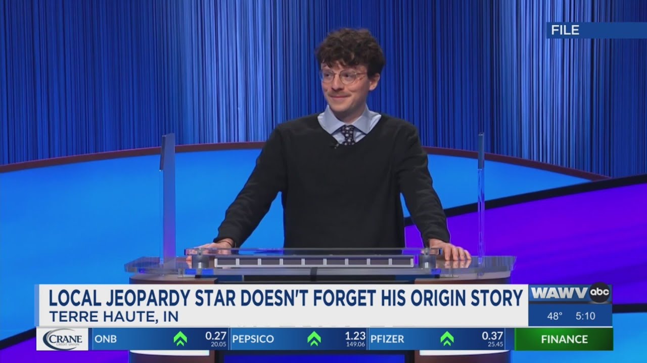 Local Jeopardy star is proud of his roots - YouTube