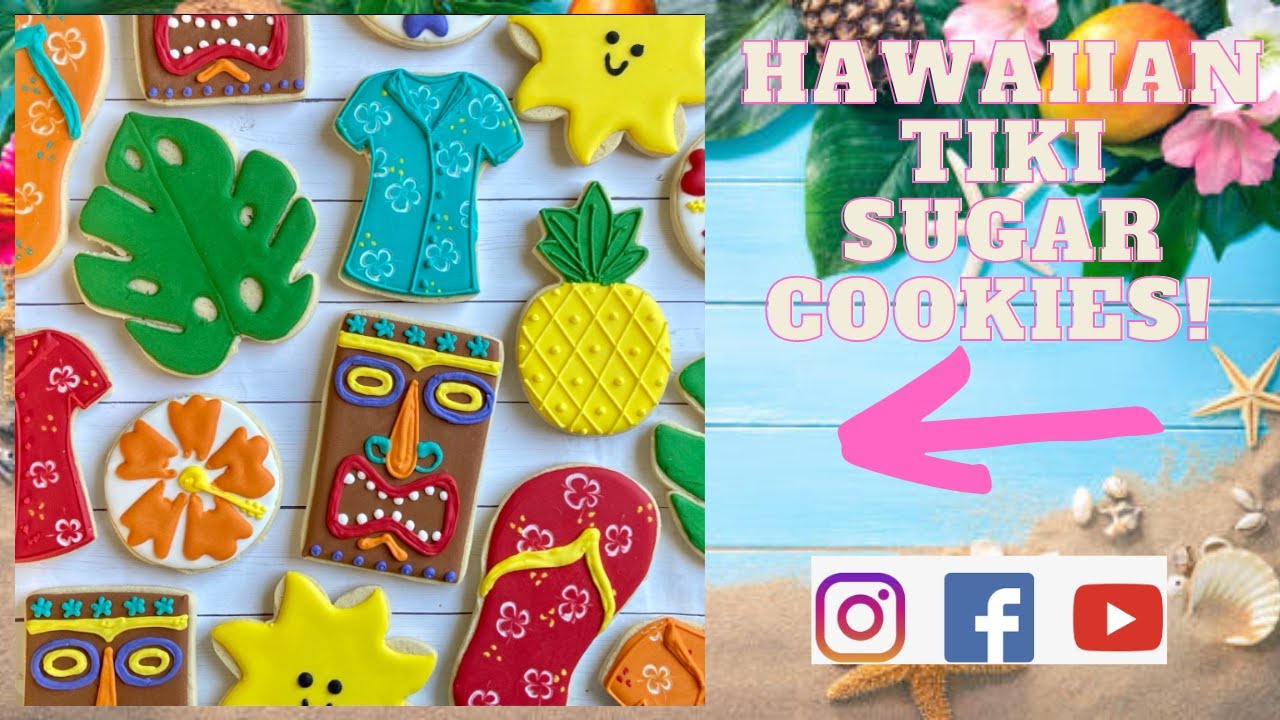 Hawaiian Tiki | Cookie Decorating Tutorial! - YouTube
