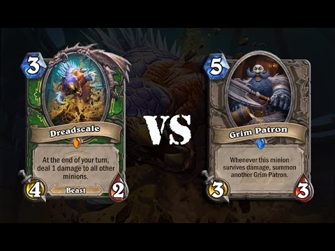 Hearthstone Dreadscale vs Grim Patron - YouTube