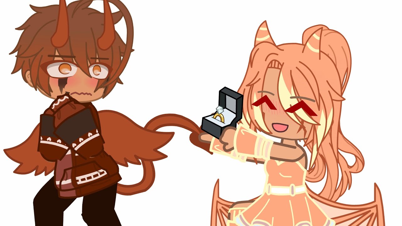 Y-Y-Y- ITS YOUUU.! ||gacha trend|| Wings of Fire|| Clay x Peril 🧡 ️ ...
