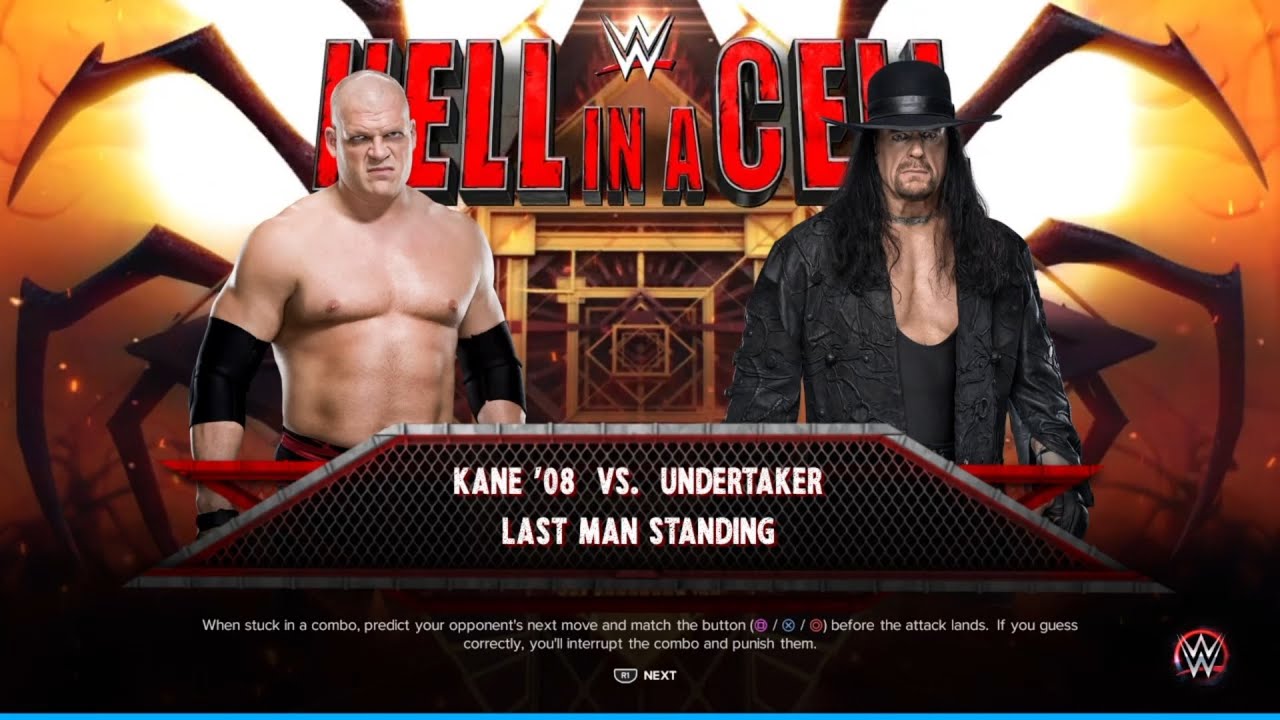 WWE2K23 - The Undertaker vs Kane - Last Man Standing Match - YouTube