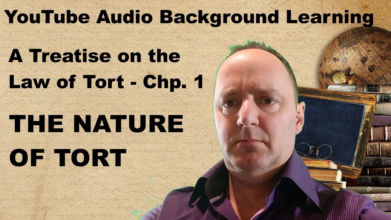 Nature of Tort Law: Chapter 1 of A Treatise on the Law of Tort - YouTube