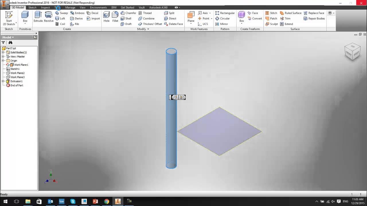 add material in inventor - YouTube