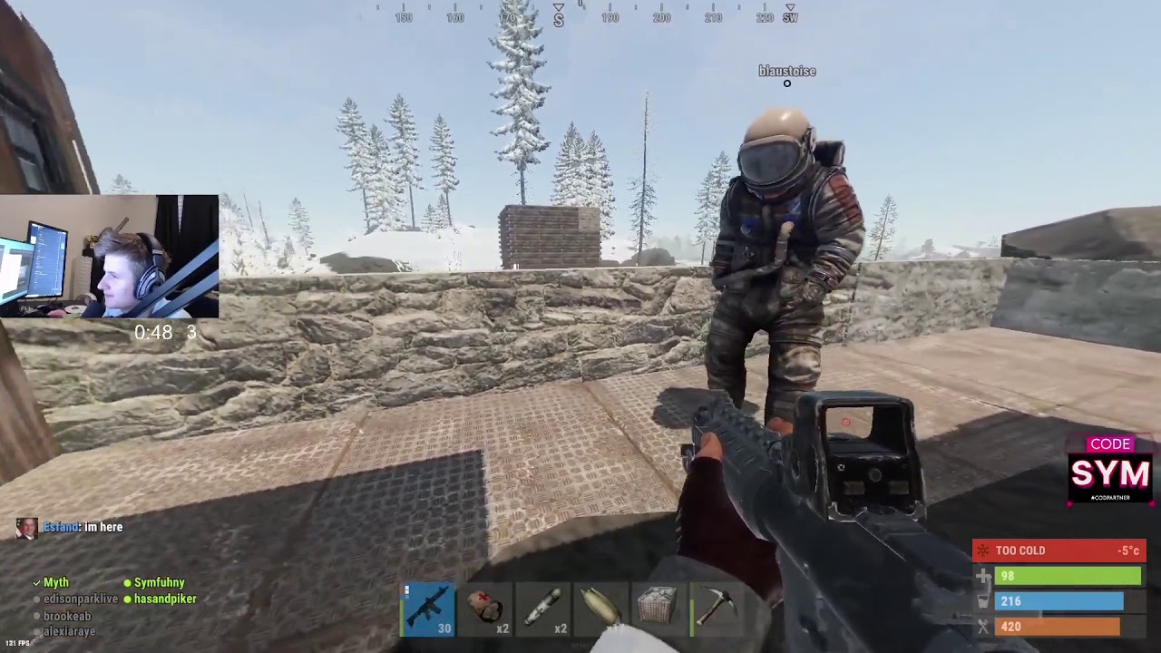 Well that was UNEXPECTED on the otv rust server - YouTube