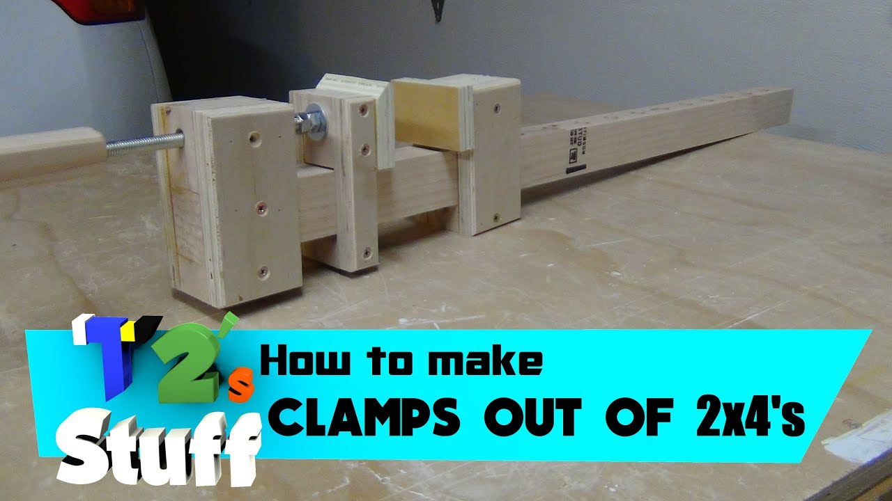 Making Homemade Clamps Out of a 2x4 - YouTube