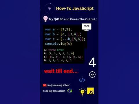 How To Code JavaScript Q#190, Try Solve & Guess The Output #shorts #coding #programming # ...