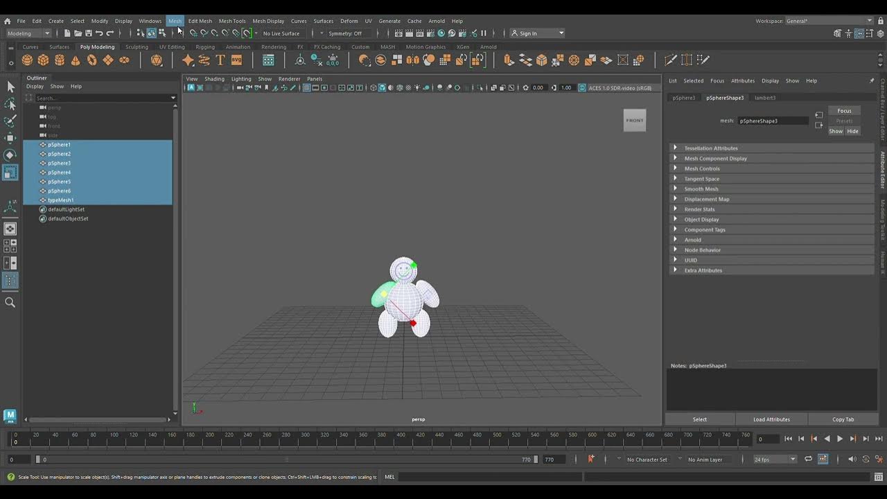 How to Mesh Combine in maya - YouTube