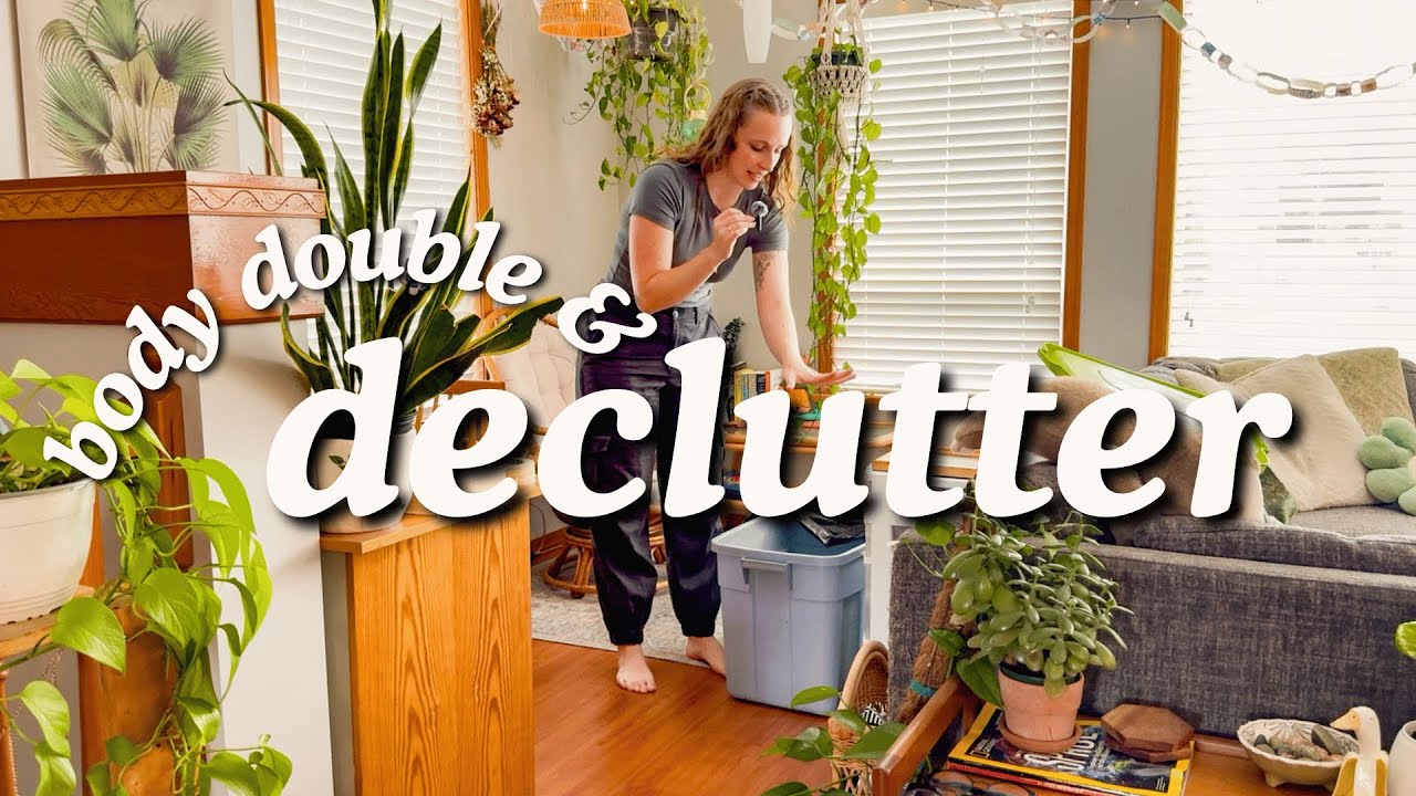 Declutter with Me 🌷🧹 (crafting corner, cozy music, timer) - YouTube