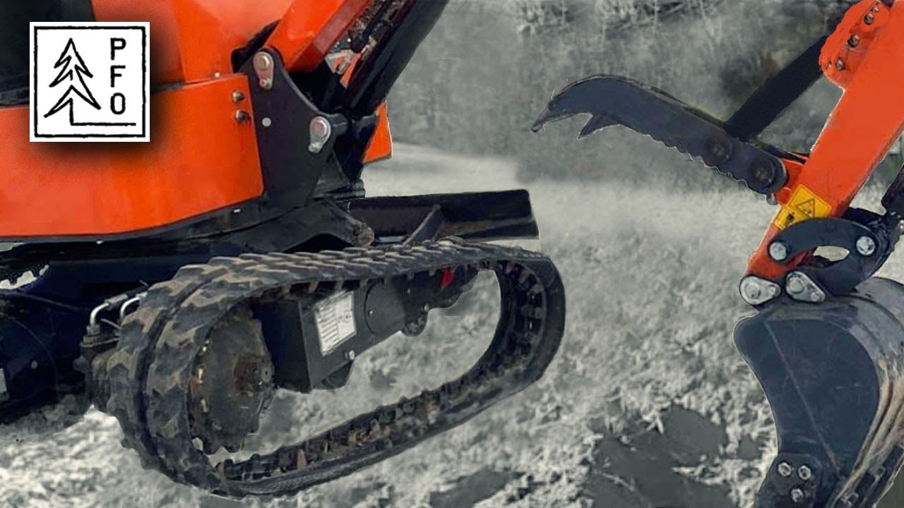 Mini Excavator keeps throwing the tracks - Missing lock nut on the ...