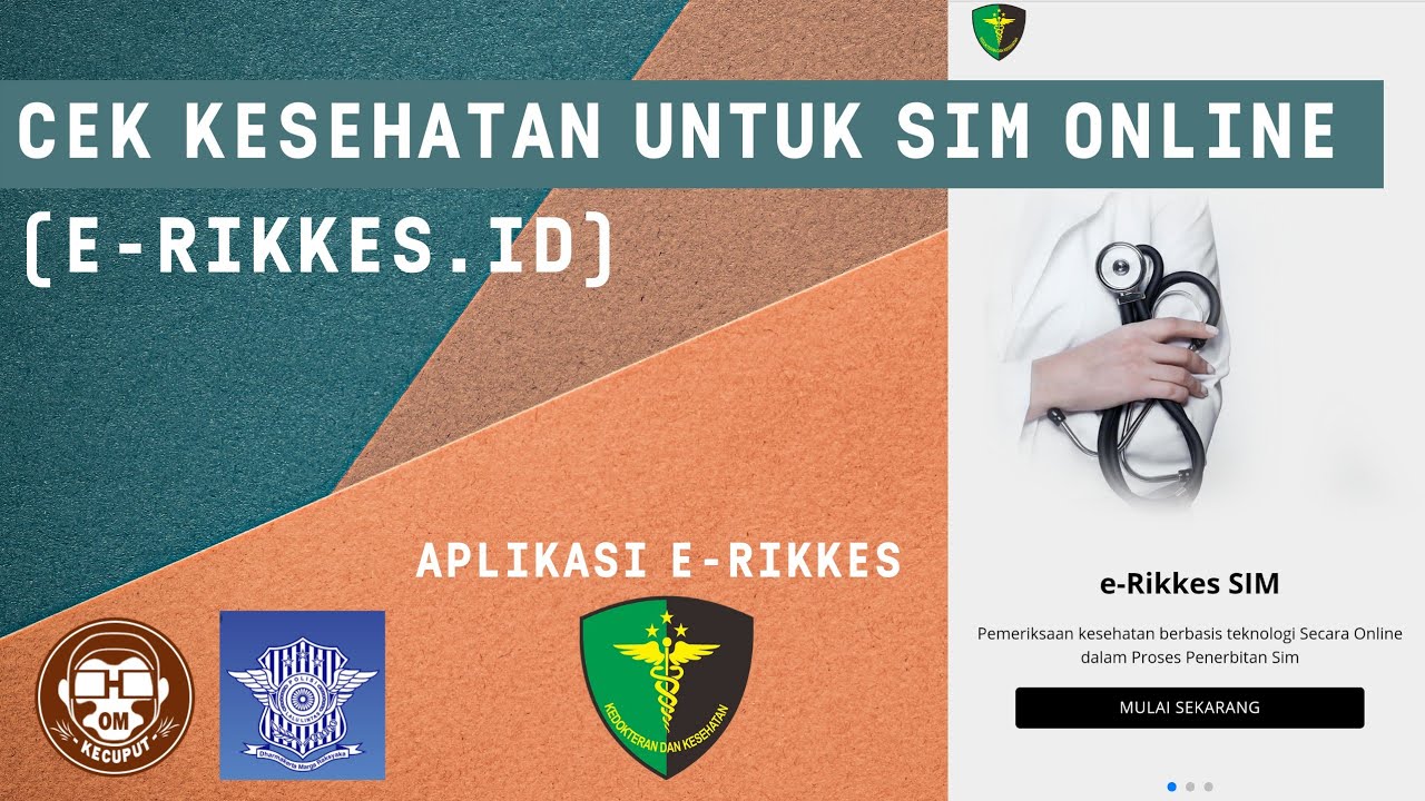 cara tes kesehatan untuk sim online | aplikasi erikkes - YouTube