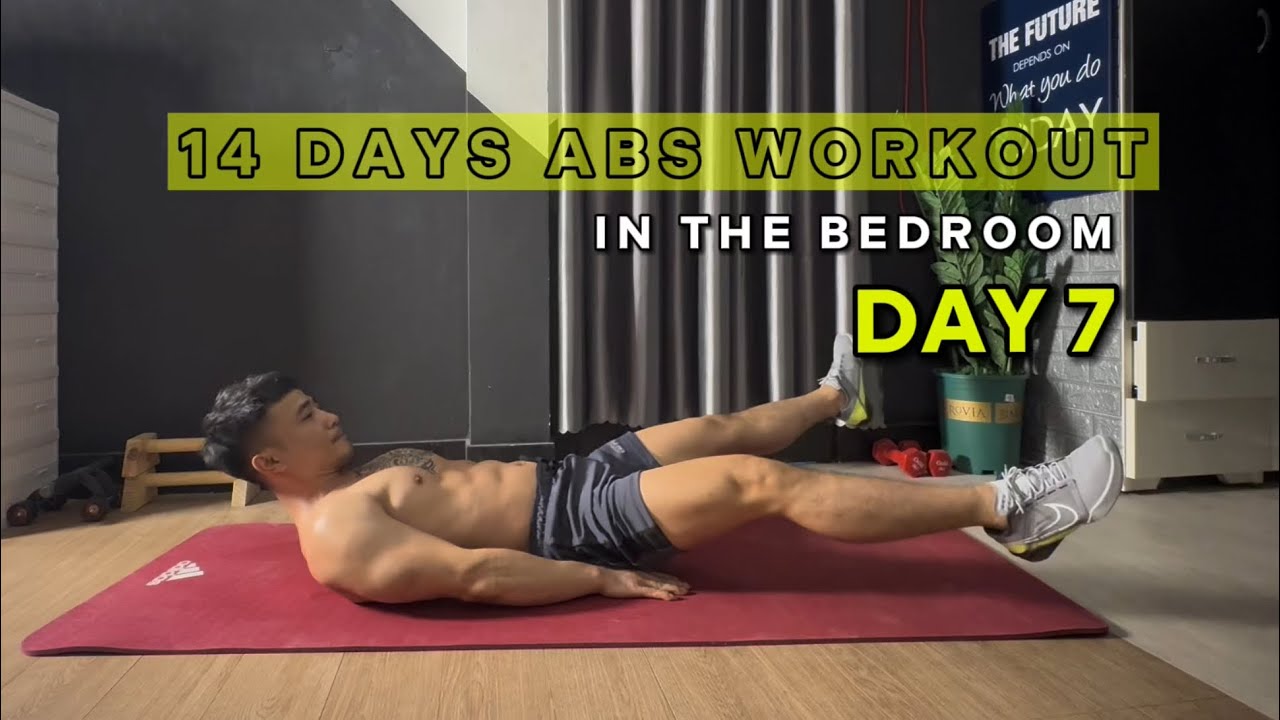 14 DAYS ABS WORKOUT IN THE BEDROOM - Day 7 : 11 Min 6 Pack Abs Workout ...