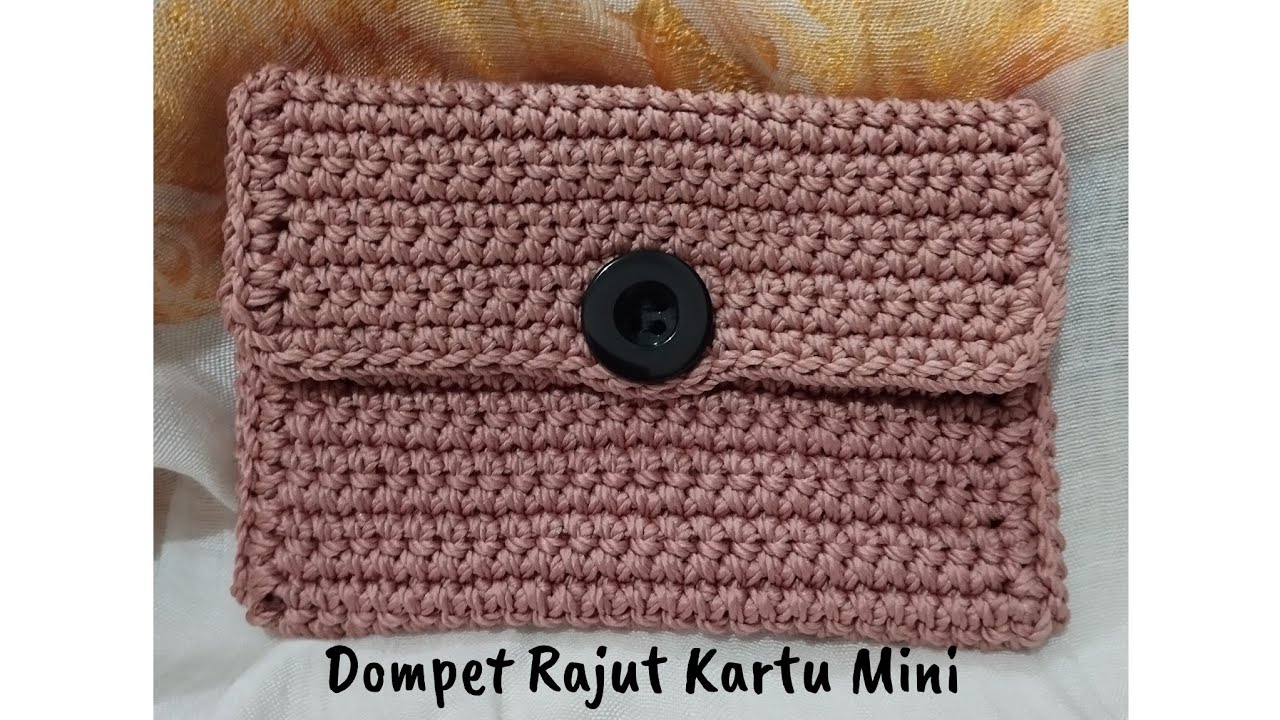 DOMPET RAJUT MINI | BELAJAR MERAJUT UNTUK PEMULA - YouTube