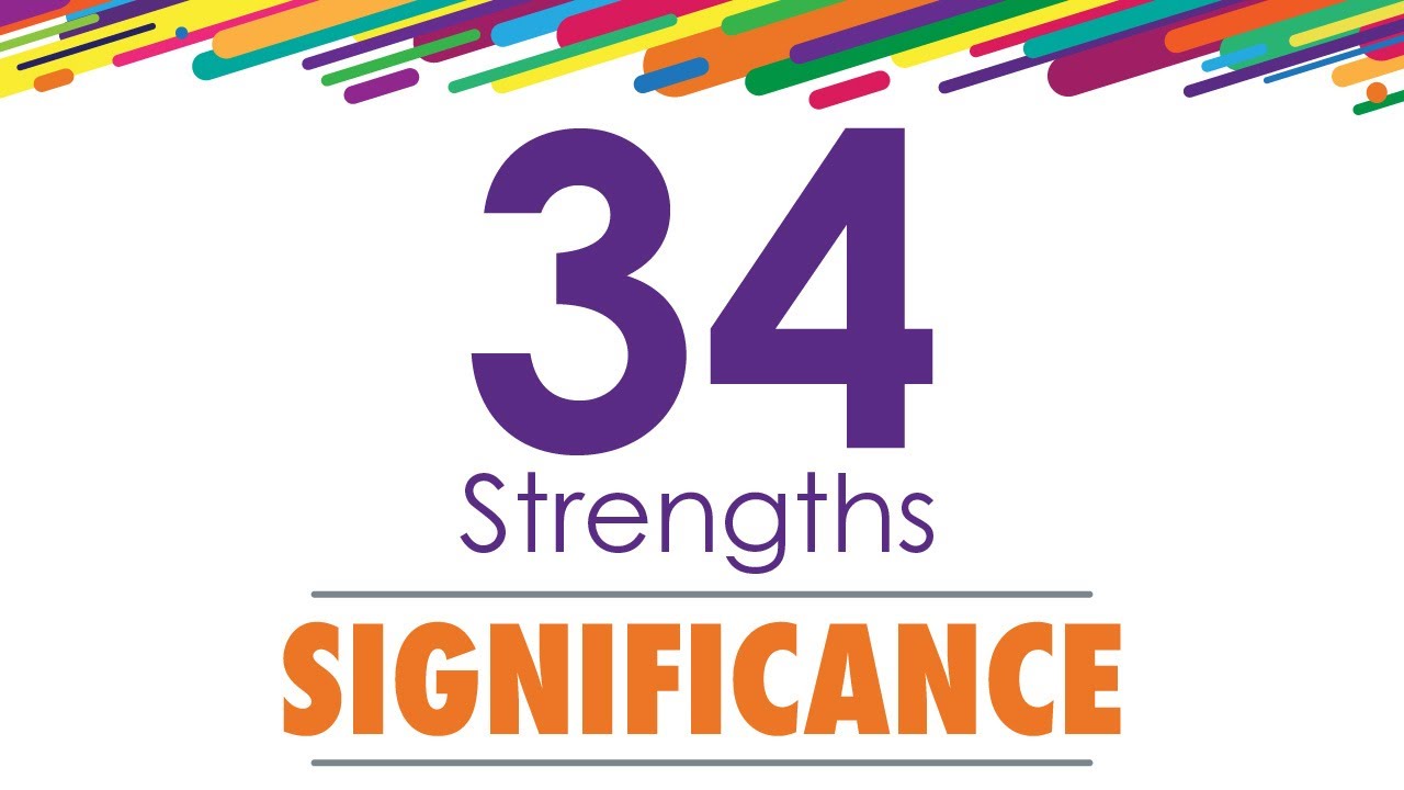 Significance | Gallup’s 34 Clifton Strengths - YouTube