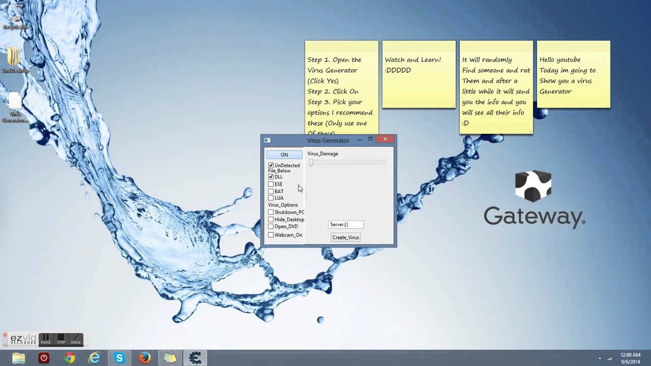 Virus Generator(Educational Purposes Only) - YouTube