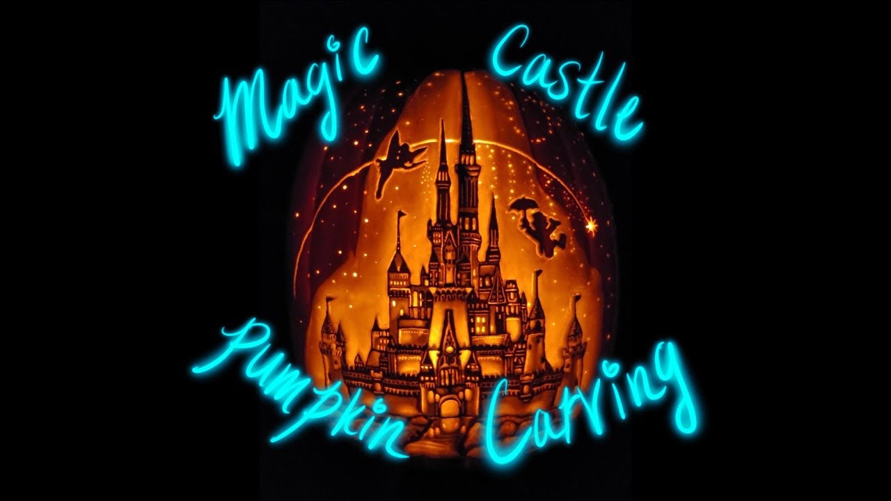Magic castle pumpkin carving video - YouTube