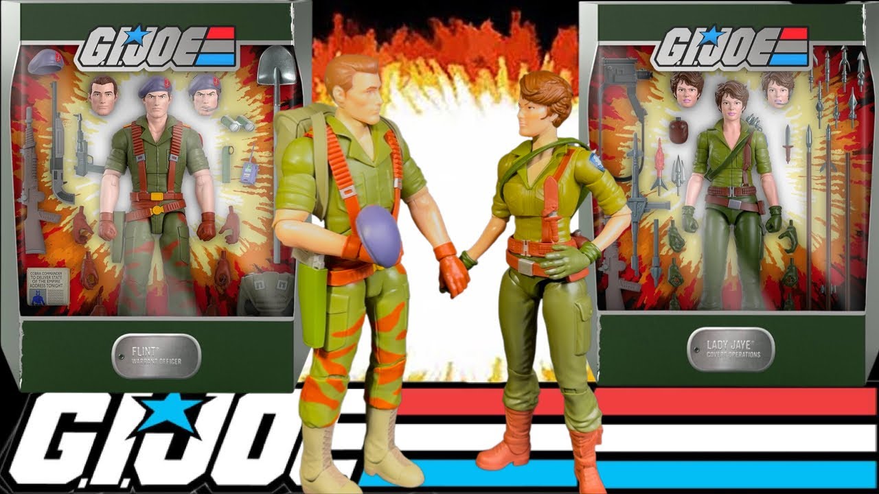 Super7 Ultimate Gi Joe Flint & Lady Jaye Quick Unboxing Review - YouTube