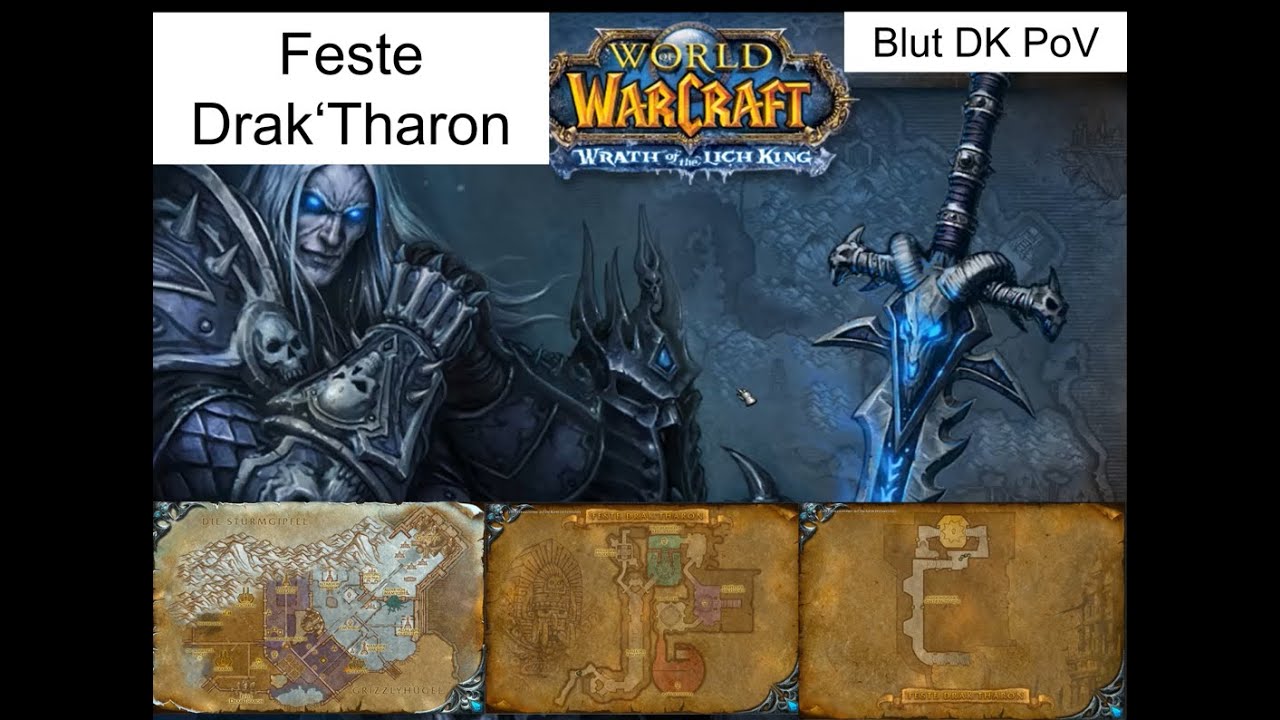 WoW WotLK Classic Instanzen #4 Feste Drak'Tharon - YouTube