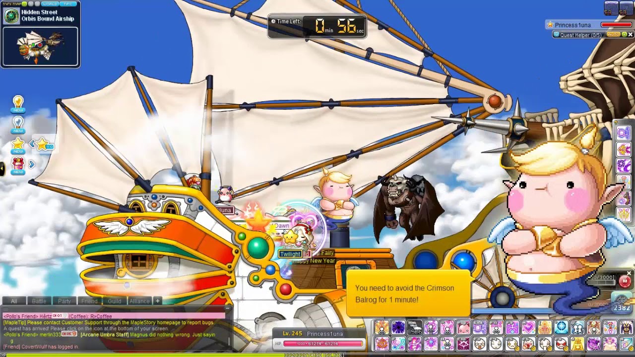 MapleStory Wonky's Magic Lamp Mission 1 with Princess1una - YouTube