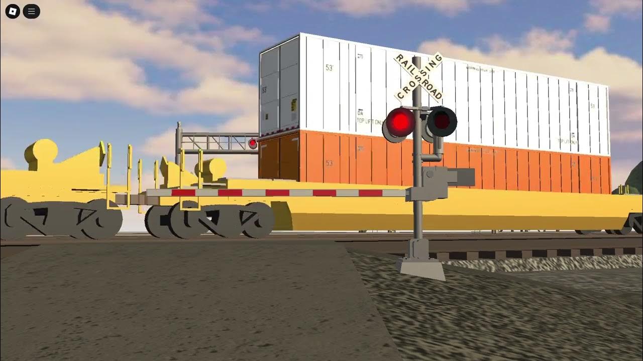 CP 9592 Leads Intermodal East | Rd Railroad Crossing #2 - YouTube