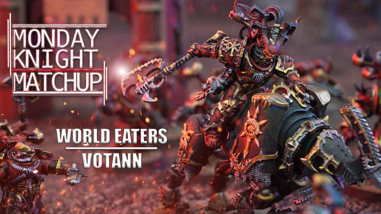 World Eaters vs Votann - Warhammer 40K Battle Report | Monday Knight ...