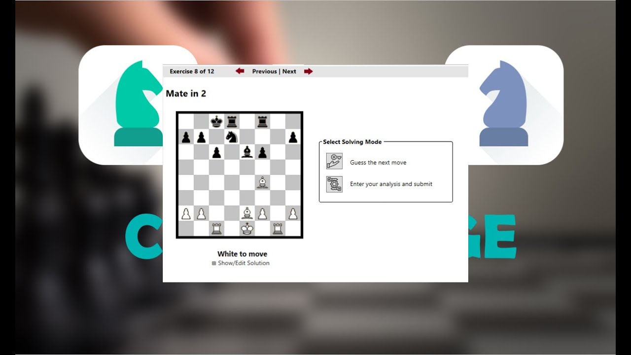 Chess Forge: Creating and Solving Exercises - YouTube