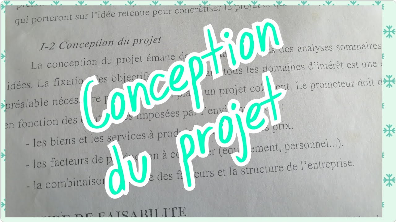 L'idée a la conception du projet - YouTube