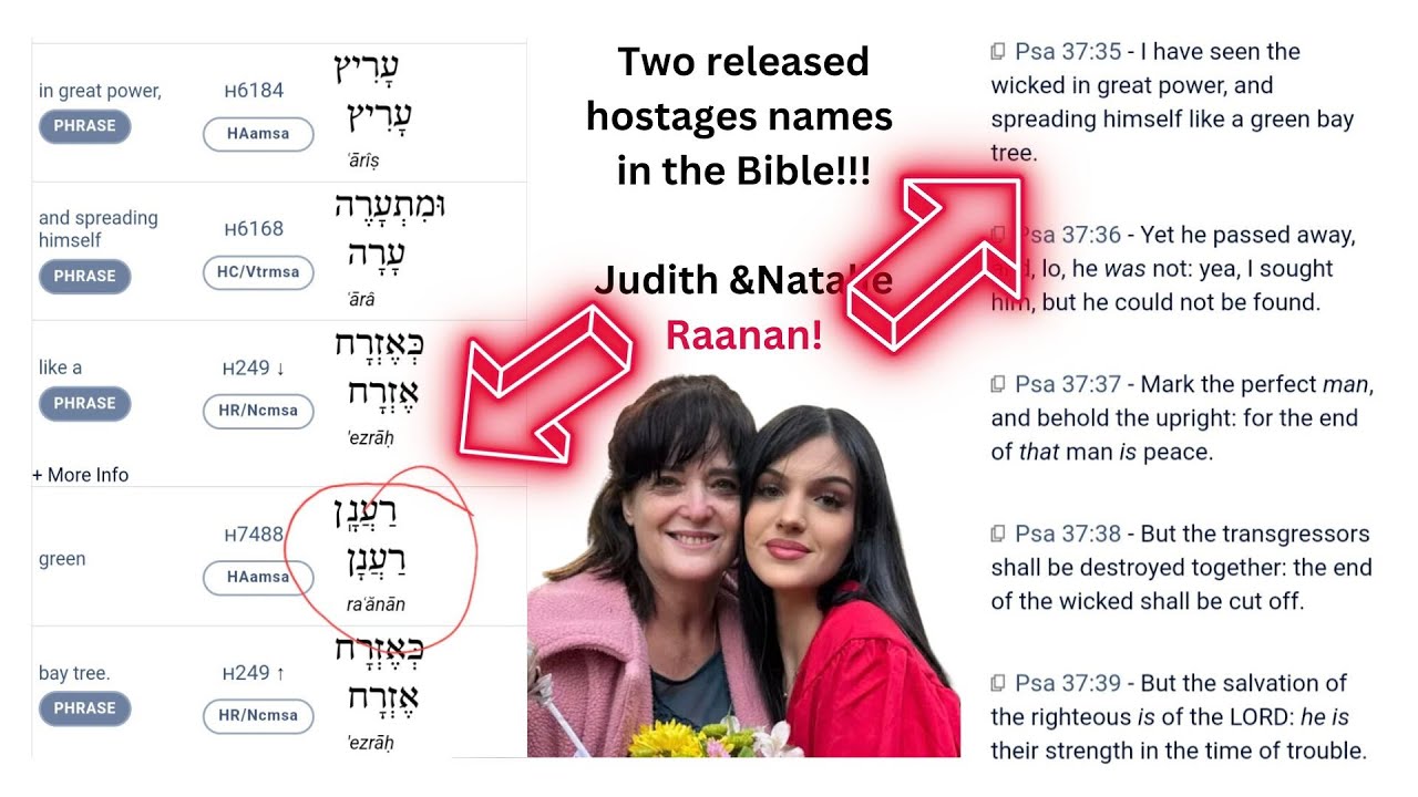 PRAY PRAY PRAY!!! Raanan Hostages IN THE BIBLE!!! - YouTube