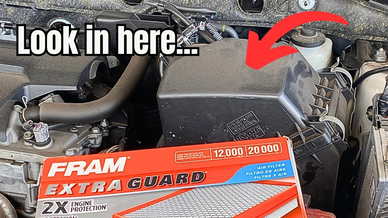 Dad's Guide for Replacing the Engine Air Filter in a Toyota Rav4 - YouTube